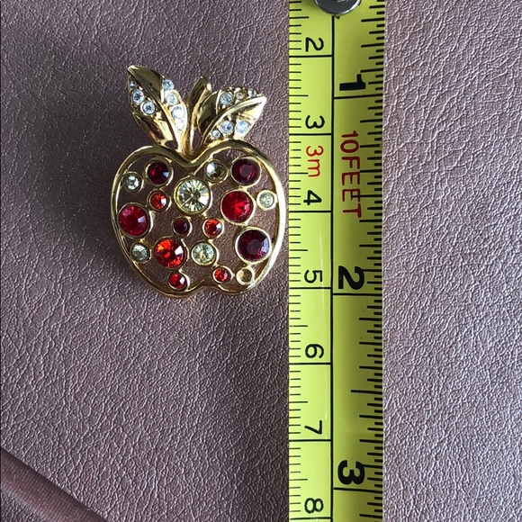 Swarovski | Jewelry | Swarovski Apple Brooch | Poshmark